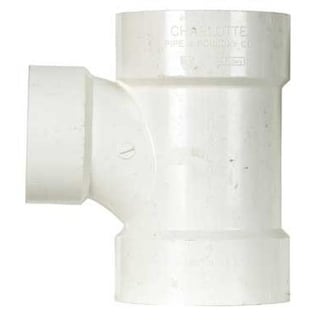 Charlotte Pipe & Found PVC004012000HA Tee Sanitary Pvc 4X4x3" - Bed Bath & Beyond - 20188346
